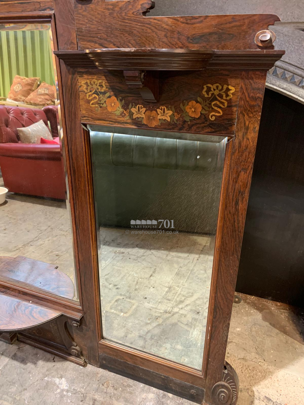 Triple over mantle mirror