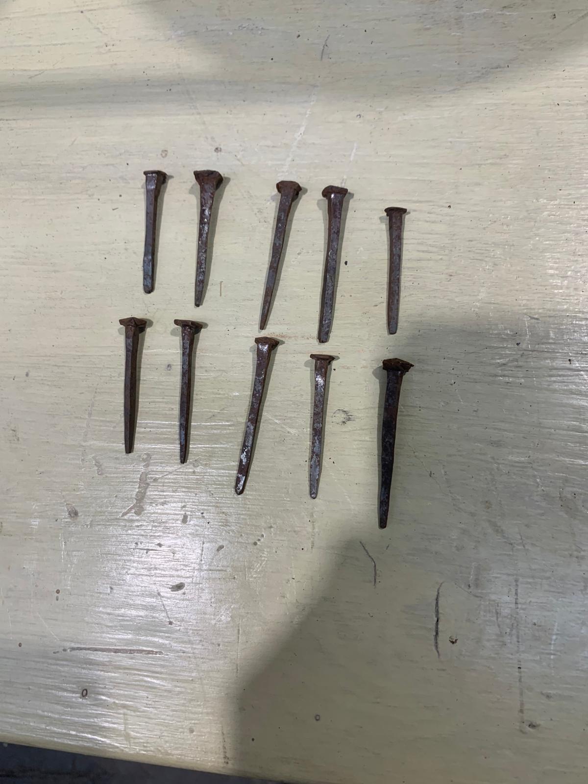 Blacksmith Made Nails set of 10