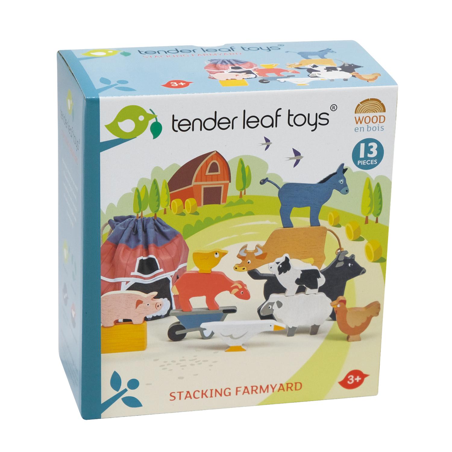 Wooden Stacking Farmyard Friends