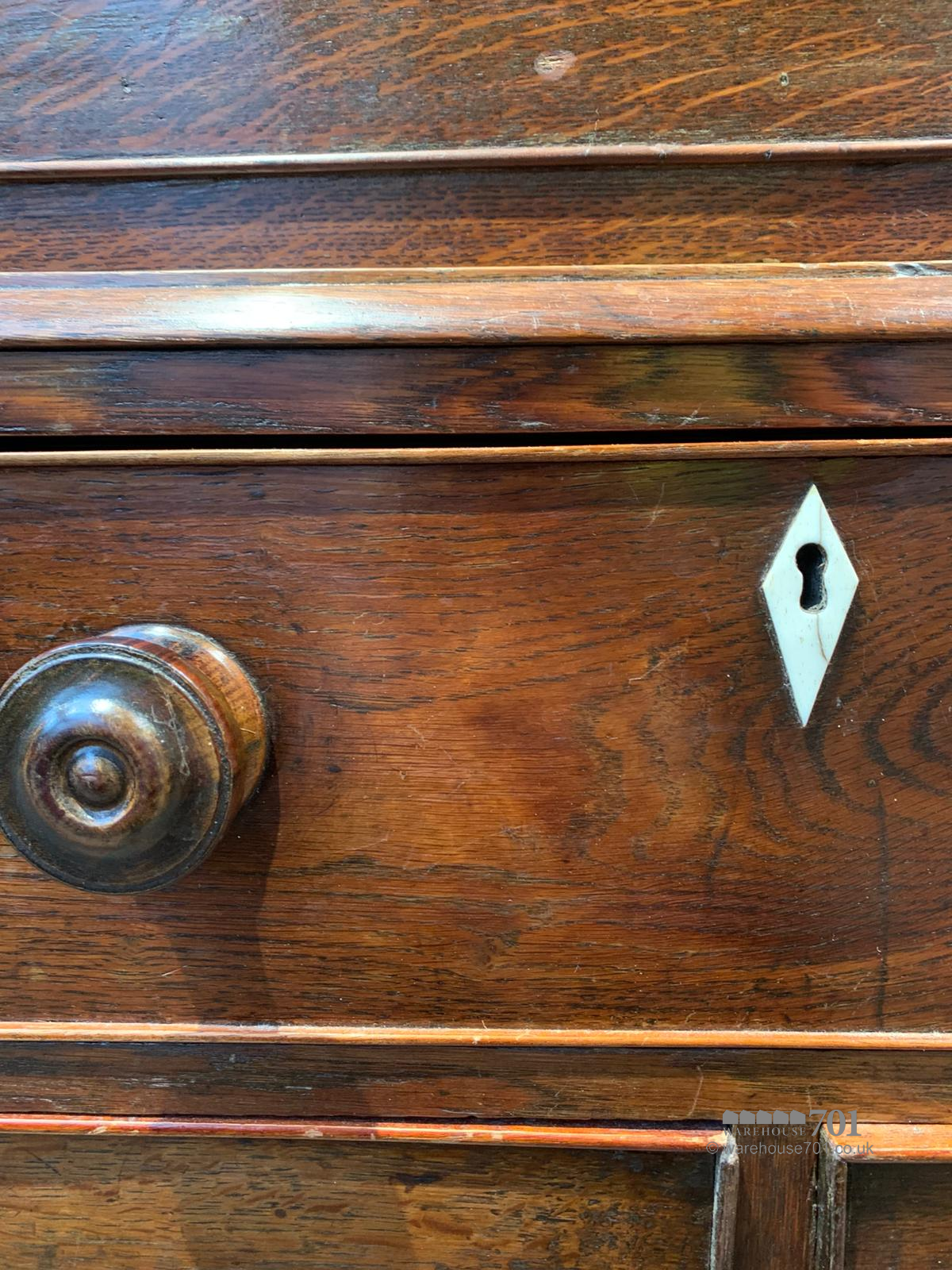 Antique Welsh oak linen press