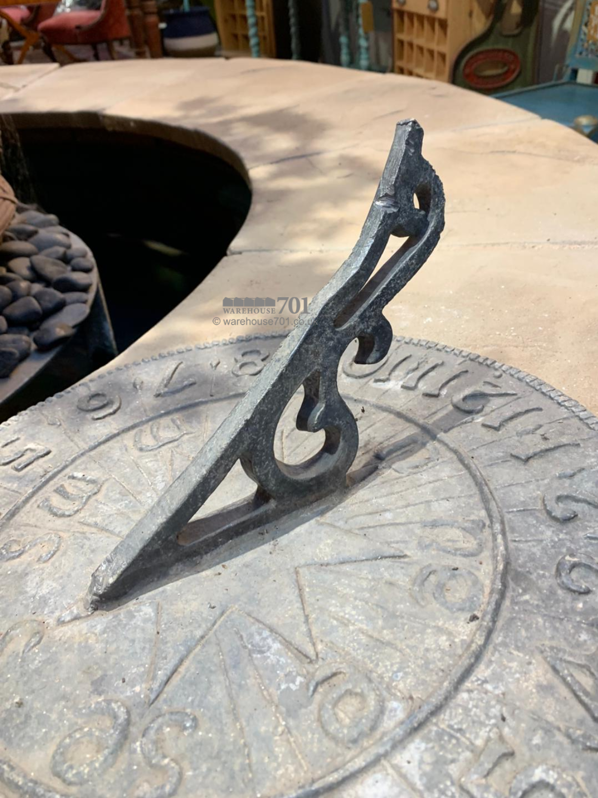 Large lead sundial