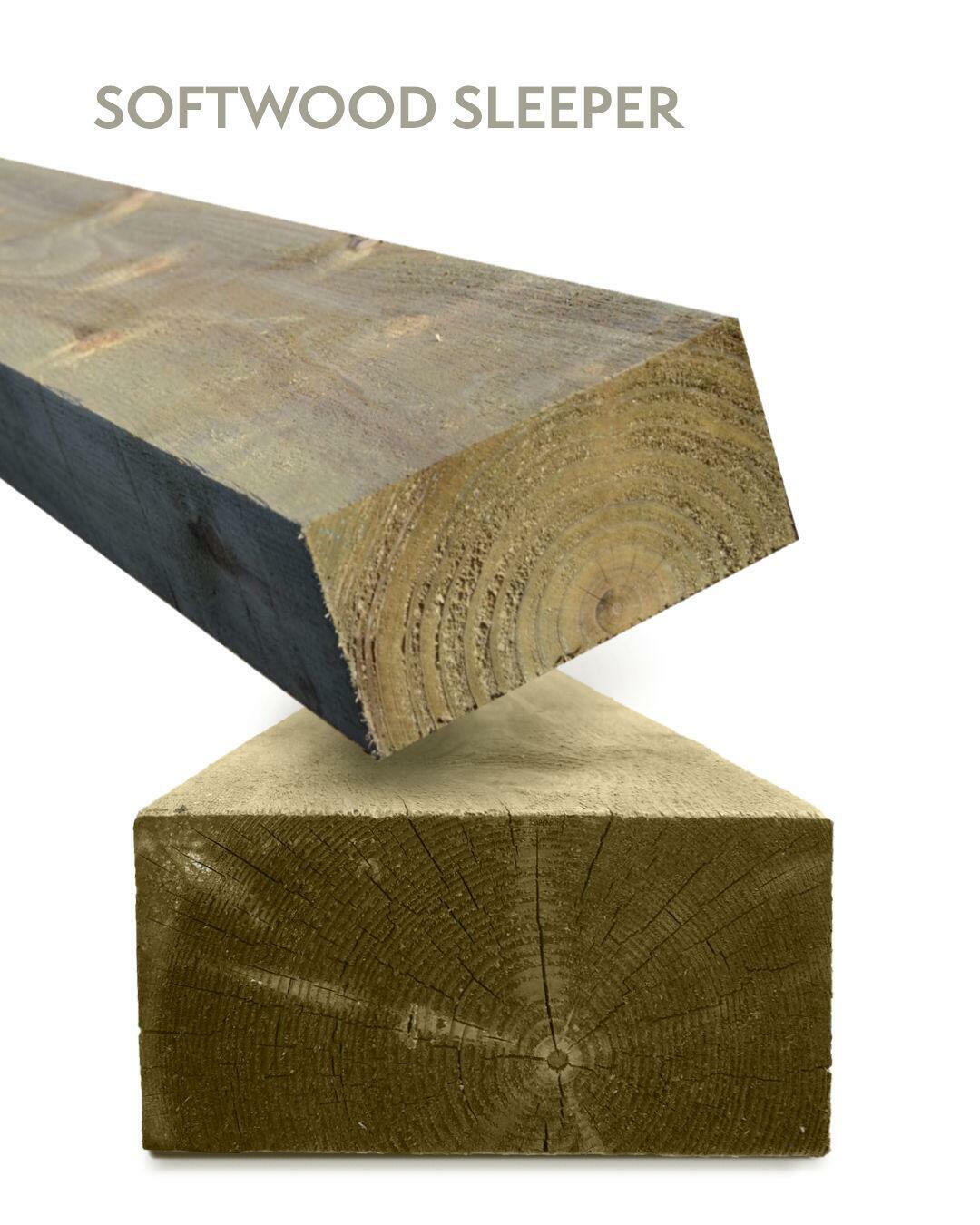 Timber SLEEPER 195mm x 95mm x 2.4m SOFTWOOD