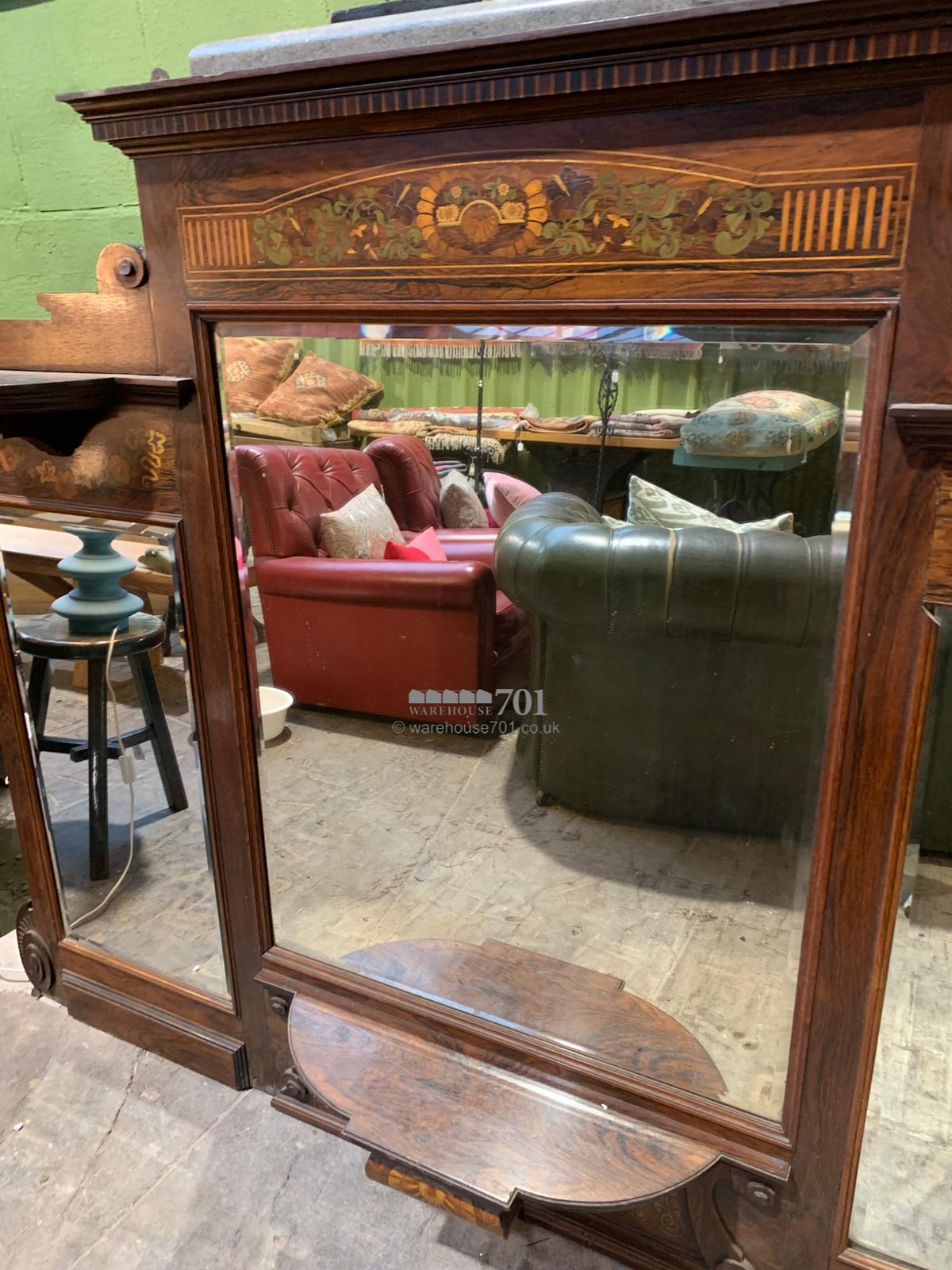 Triple over mantle mirror