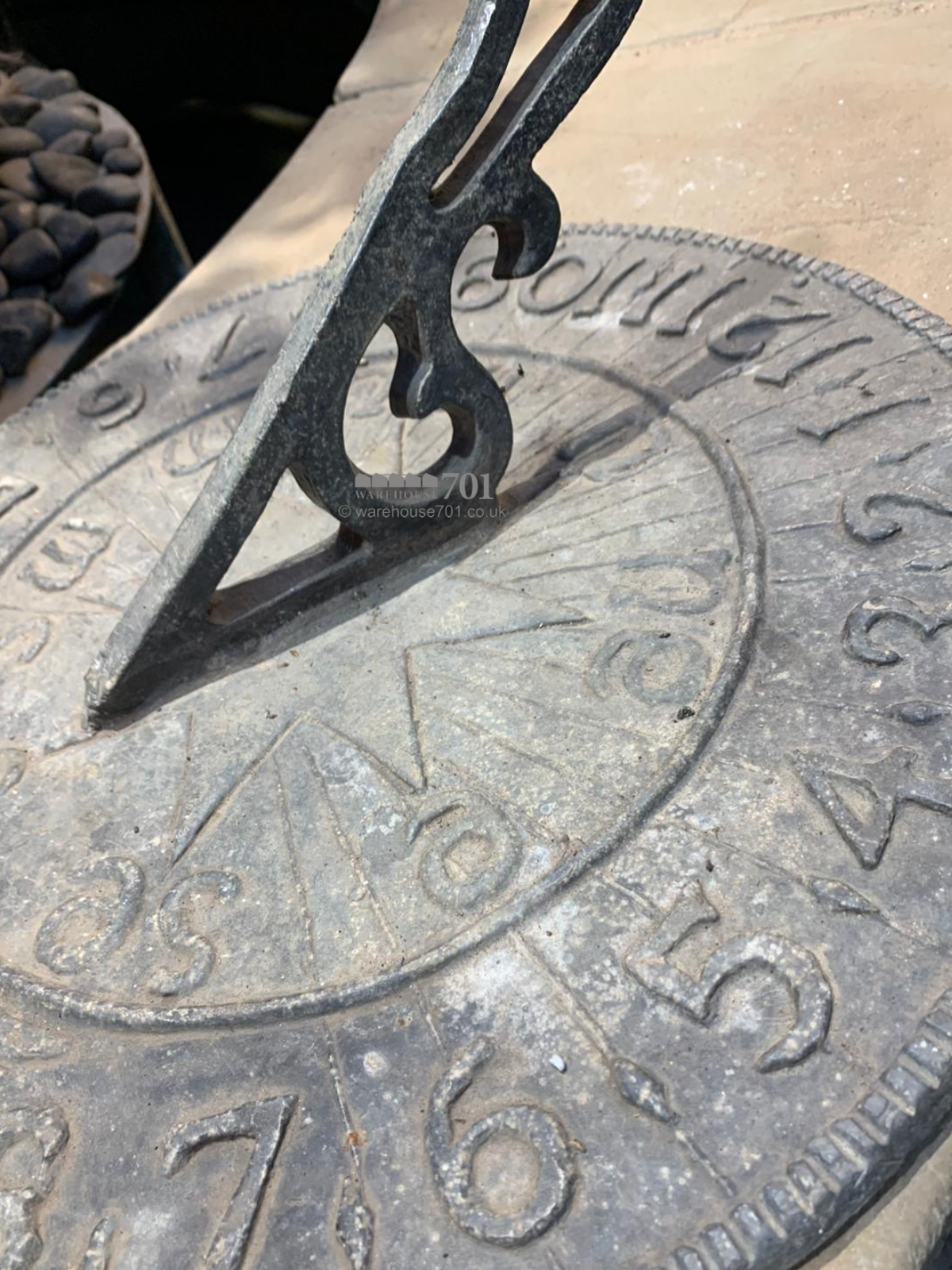 Large lead sundial