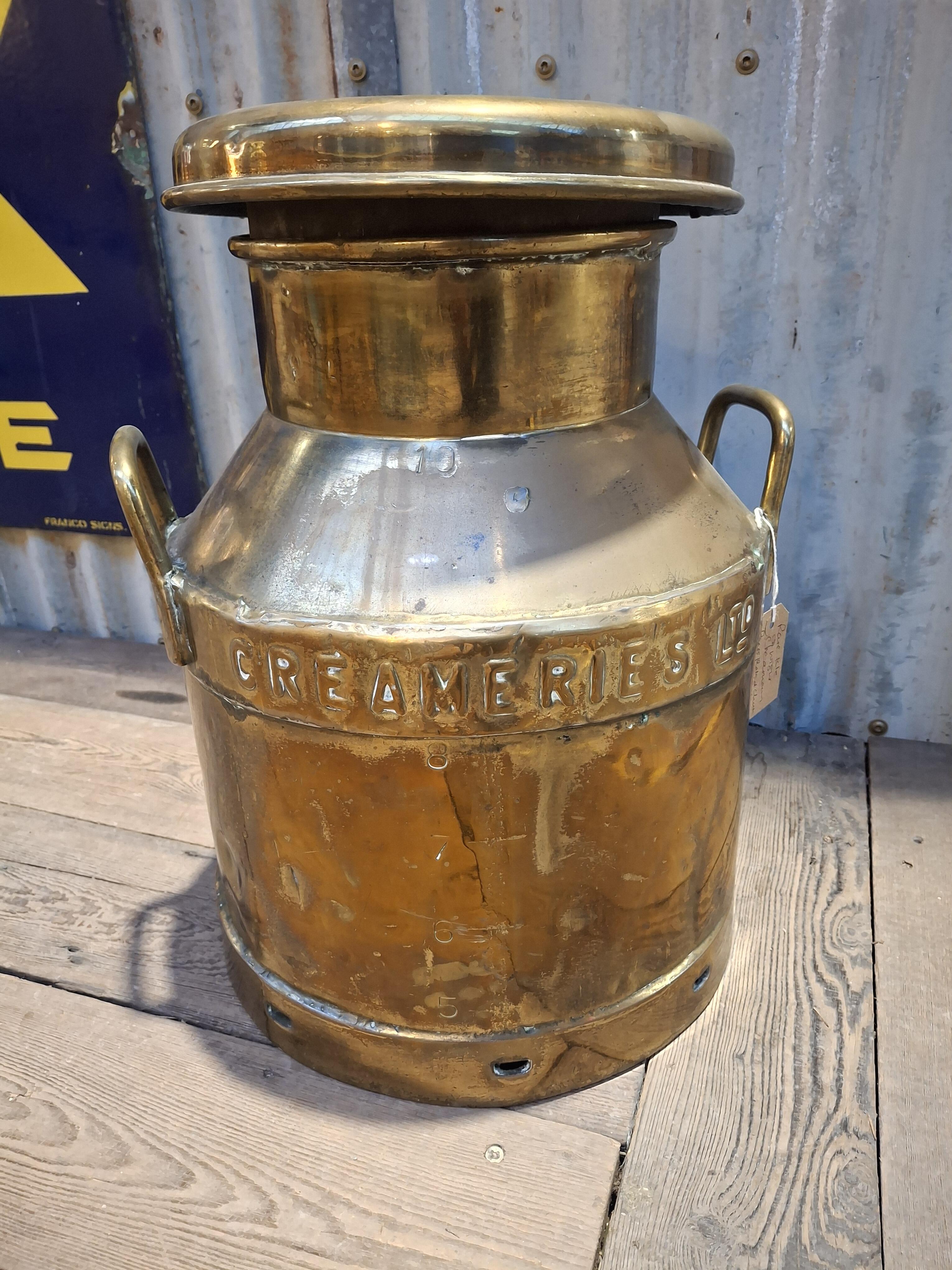 Vintage Brass ‘Isle of Wight’ Milk Churn