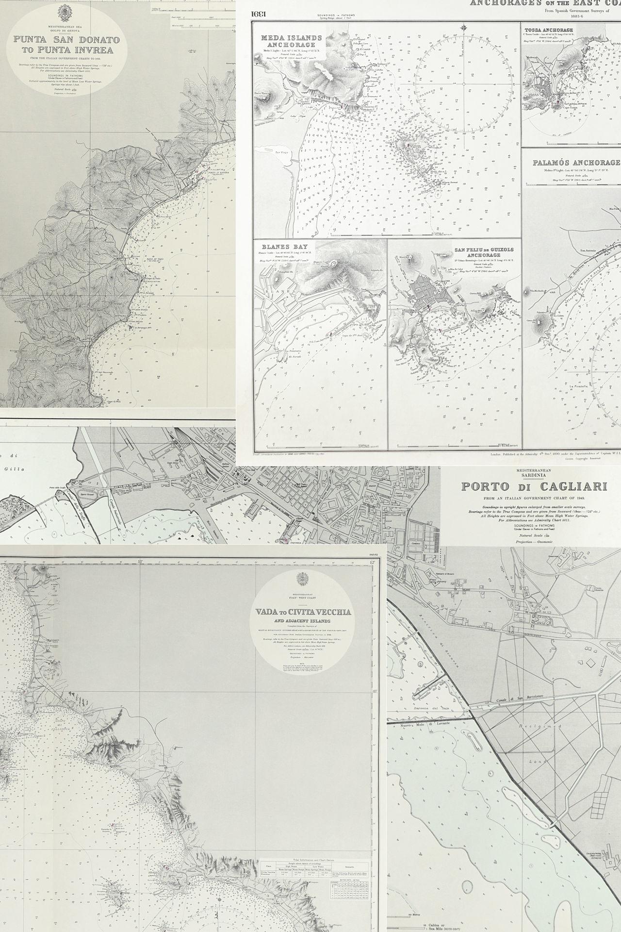 Authentic 1960s Nautical Navigation Charts No's 34-44