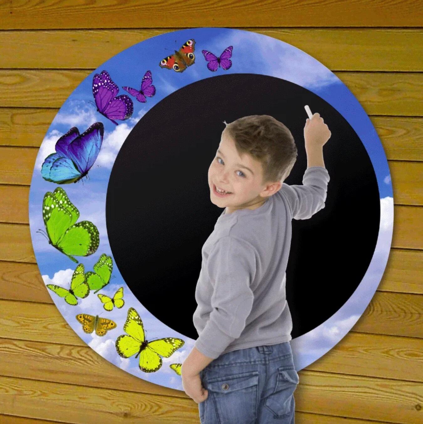 Rainbow of Butterflies Chalkable Panel