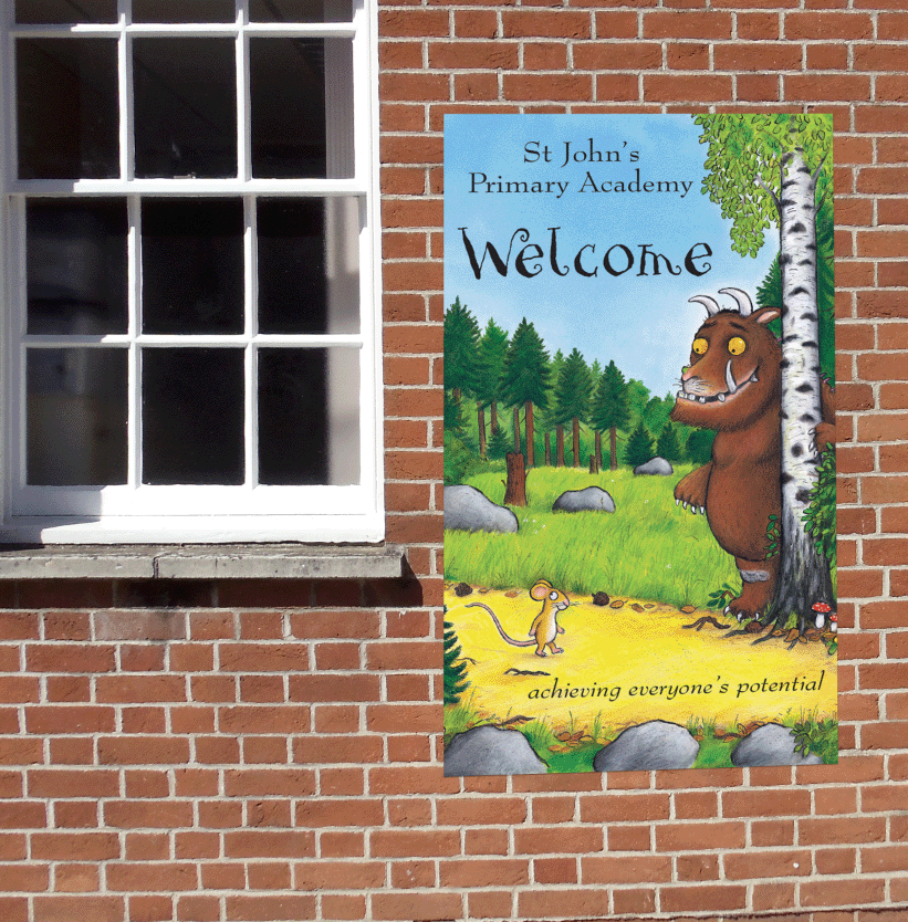 The Gruffalo - Personalised Portrait Welcome Sign