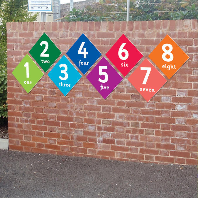 Diamond Number Signs