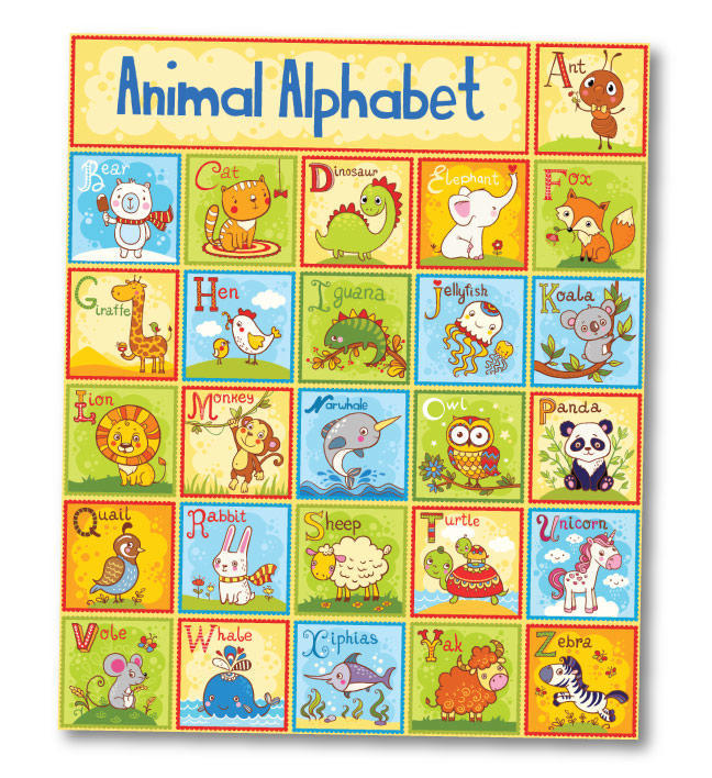 Animal Alphabet Frieze/Wall Panel