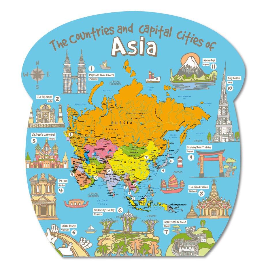 Funky Map - Asia