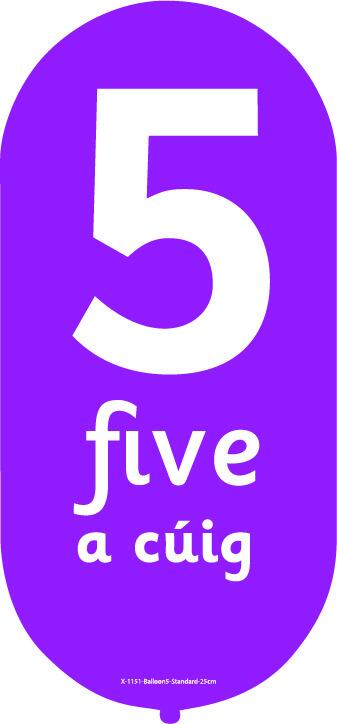 Counting Balloons - Dual Language (English & as Gaeilge)