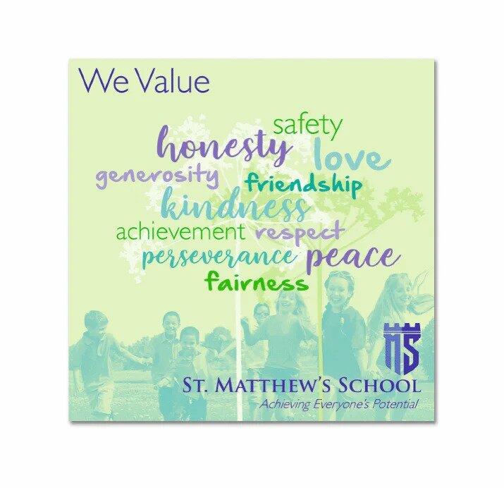 Our School Values - Hunter and Bloom Supergraphic