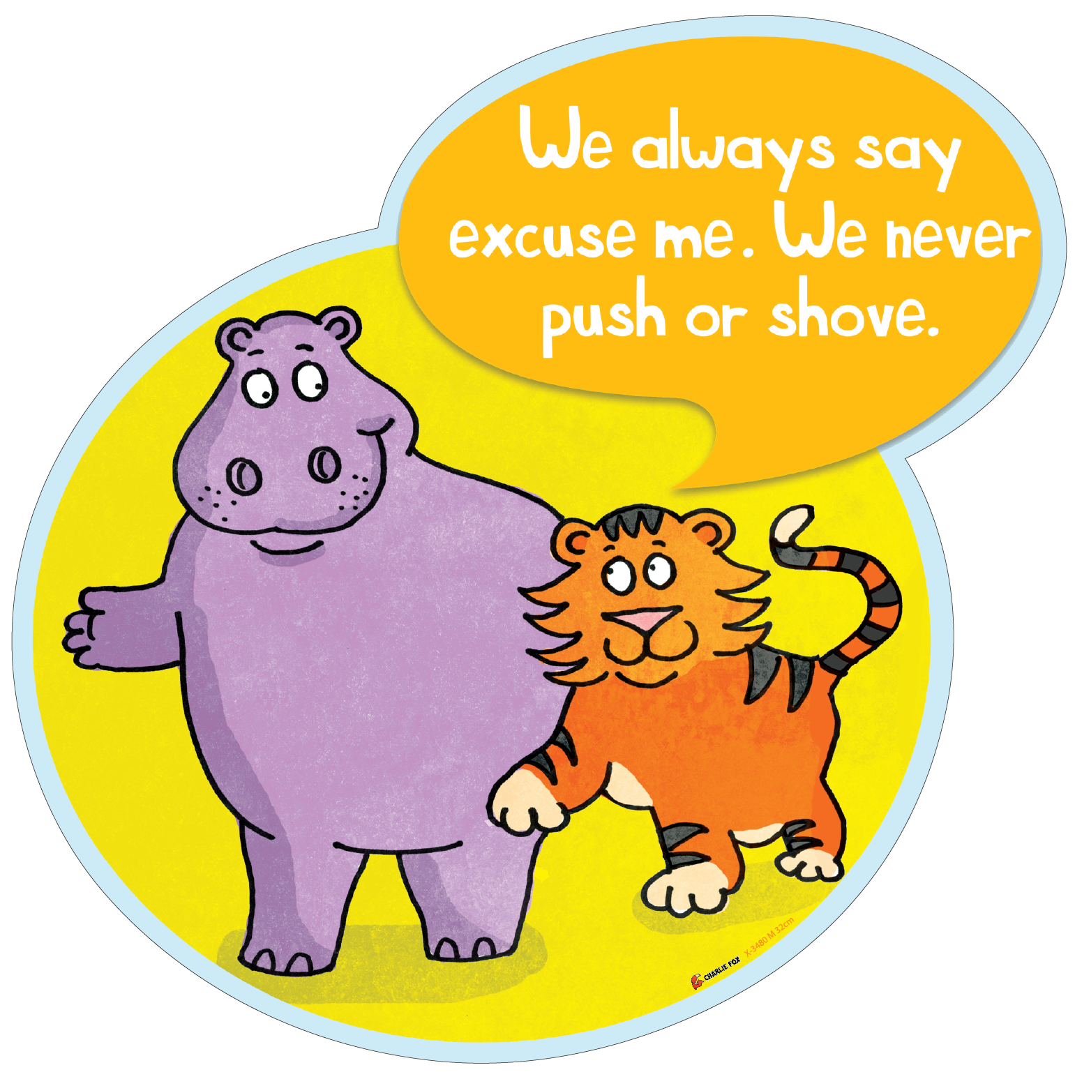 Set of 10 Manners Signs