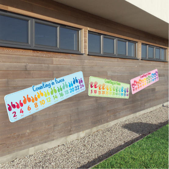 Set of 3 Counting Signs