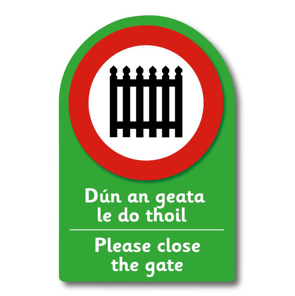 Site Sign - Gate (Dual Language as Gaeilge & English or just as Gaeilge)