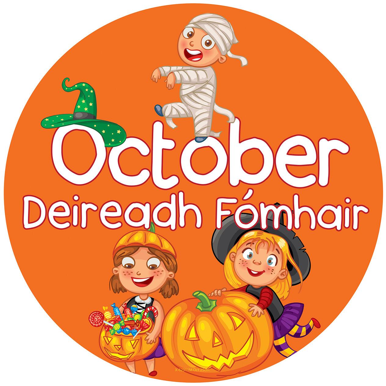 Months Sign Set (Dual Language English & as Gaeilge)
