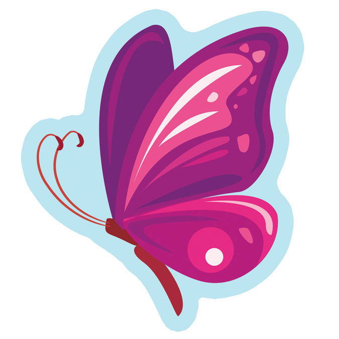 Set of 12 Butterfly Garden Sign