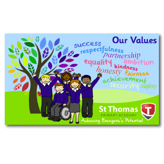 'Our School Values' Mega-Wall