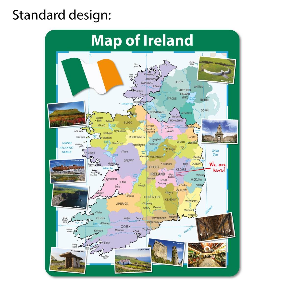 Postcard from Ireland Map