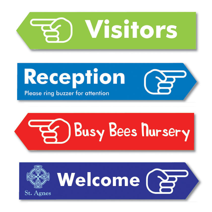 Personalised Finger Pointer Sign