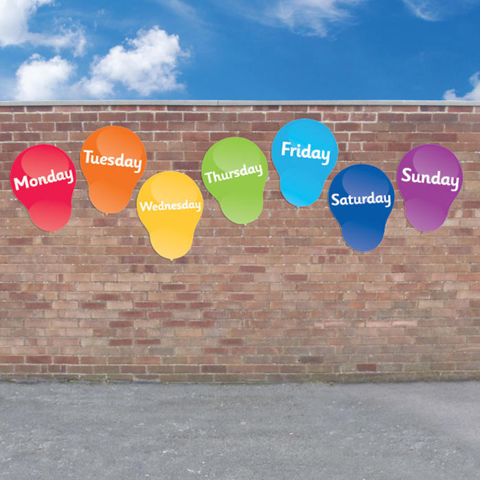 Balloony Weekday Signs