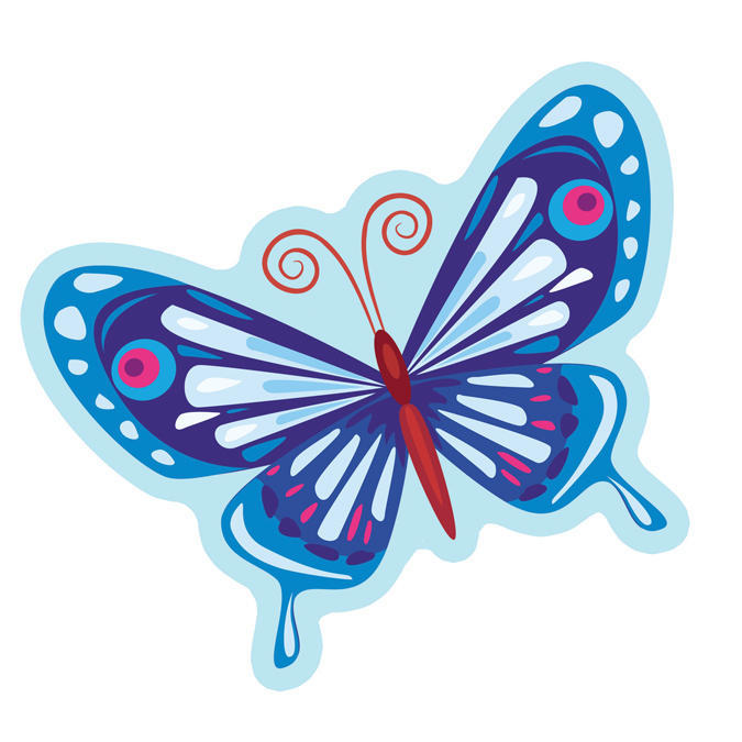 Set of 12 Butterfly Garden Sign