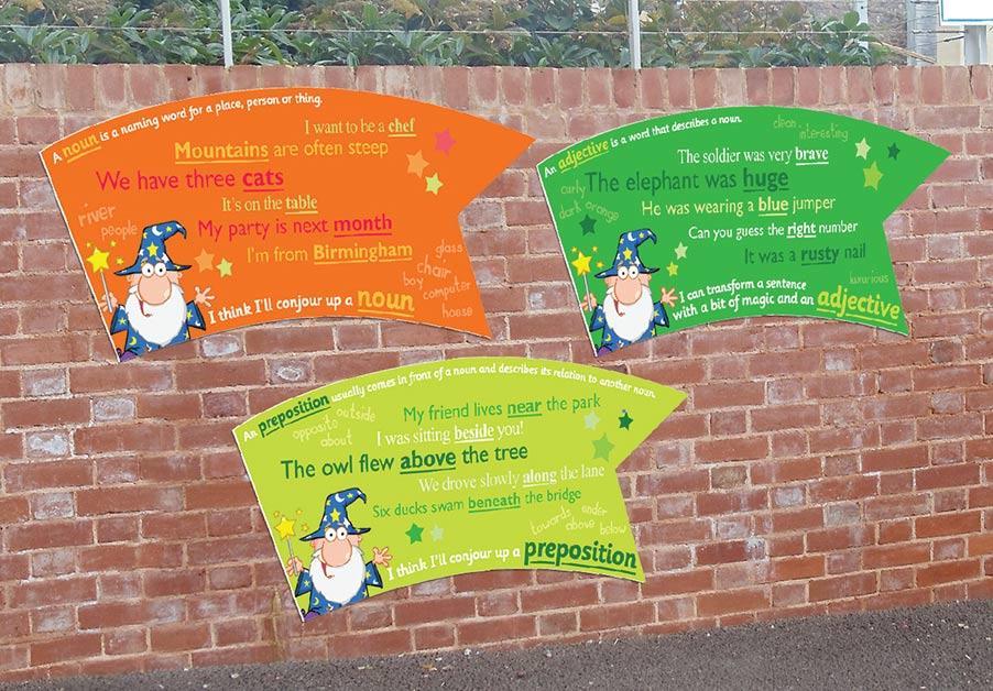 Set of 7 Grammar Signs