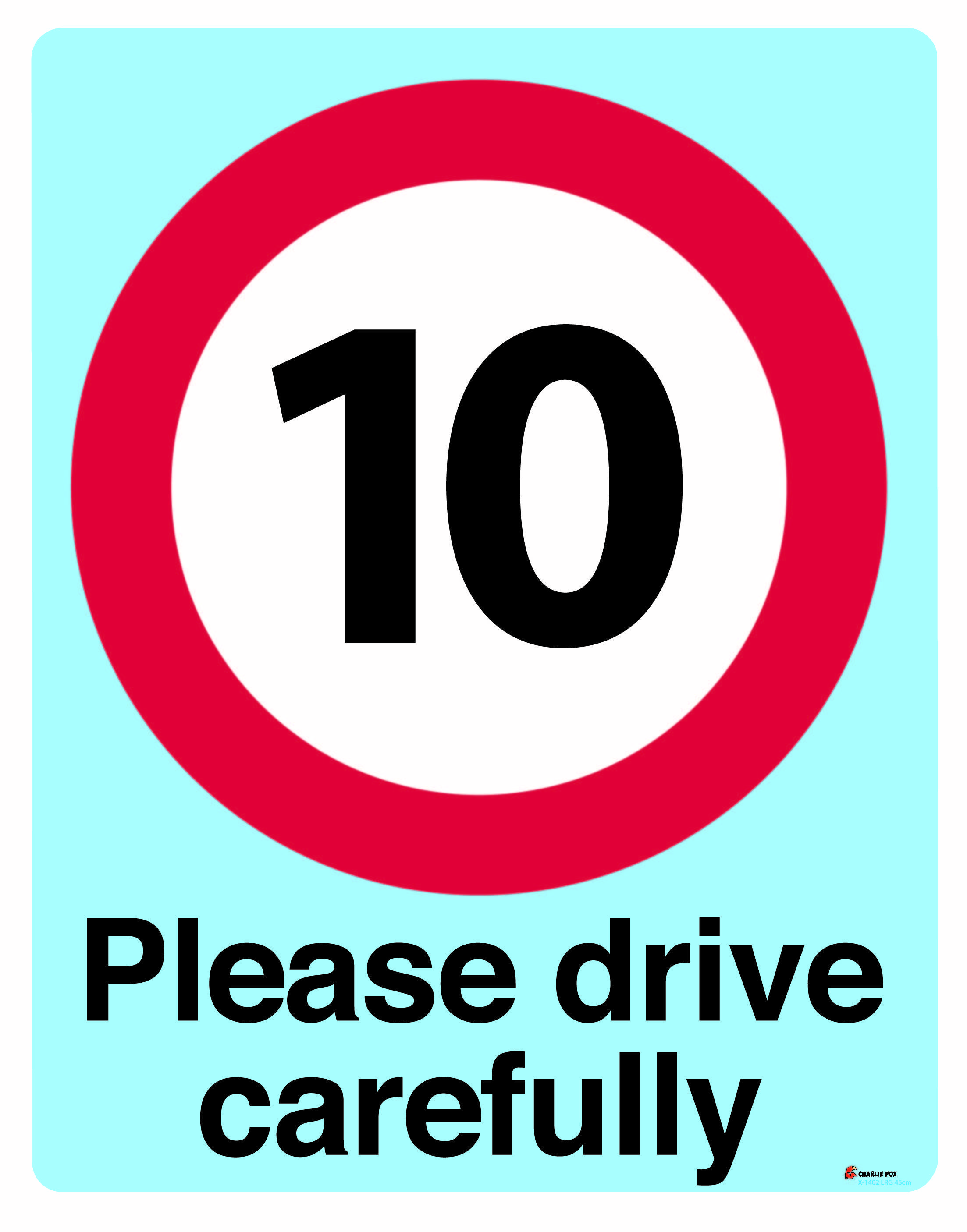 Site Sign - 10kmph