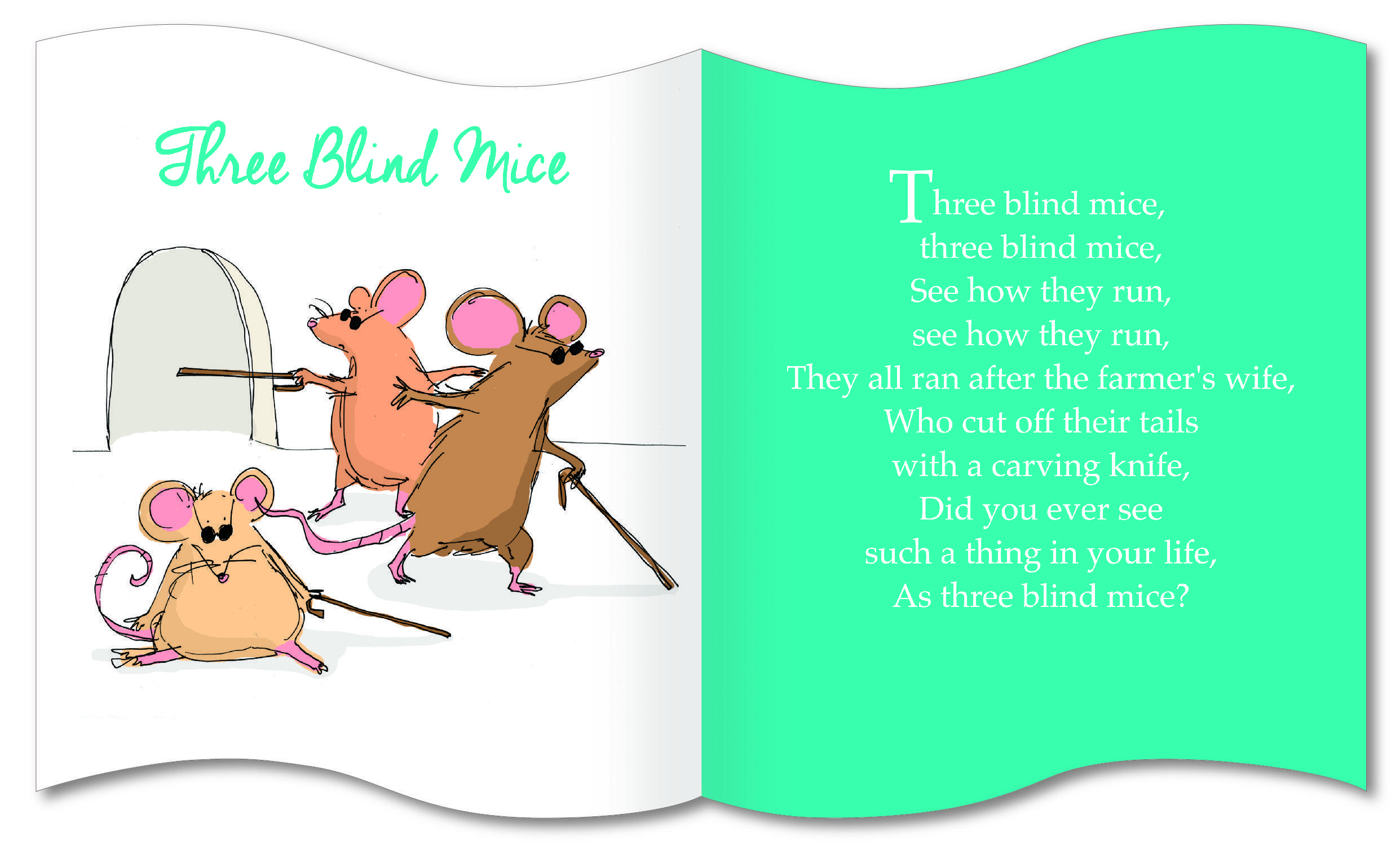 Set 1 of 7 Nursery Rhyme Signs