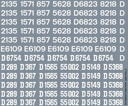 RAILTEC 7-1200 BR generic loco numbers (early & late font)