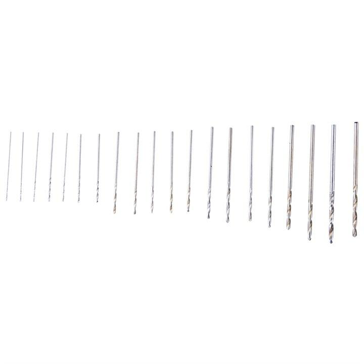 Amtech F0930 20 Piece high speed steel (HSS) micro drill bits (0.3mm ...