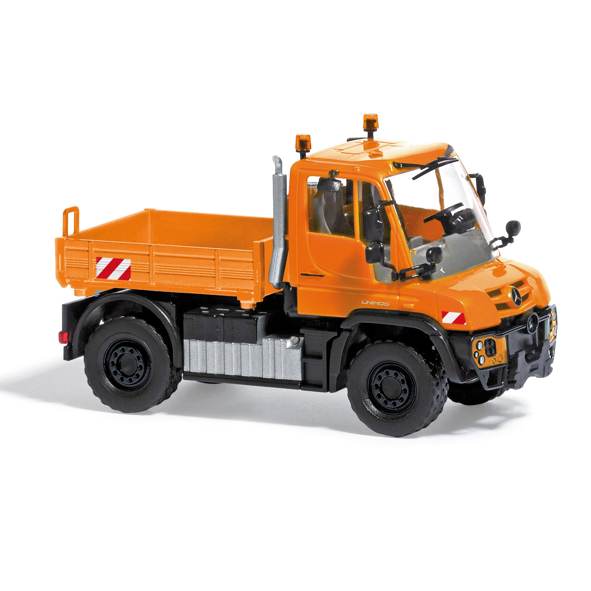Busch 50934 Mercedes Unimog U430 Verkehrsorange