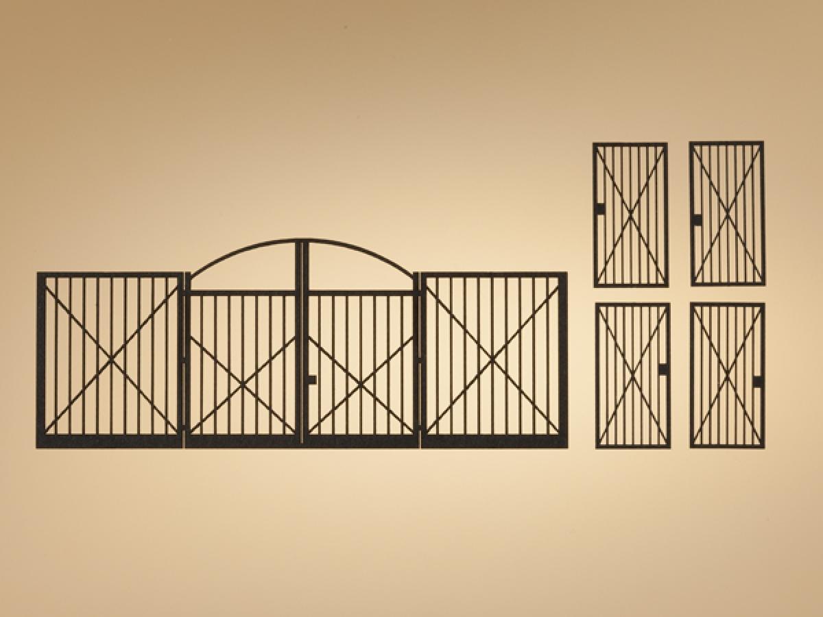 Auhagen 80208 OO/HO Wrought iron gates