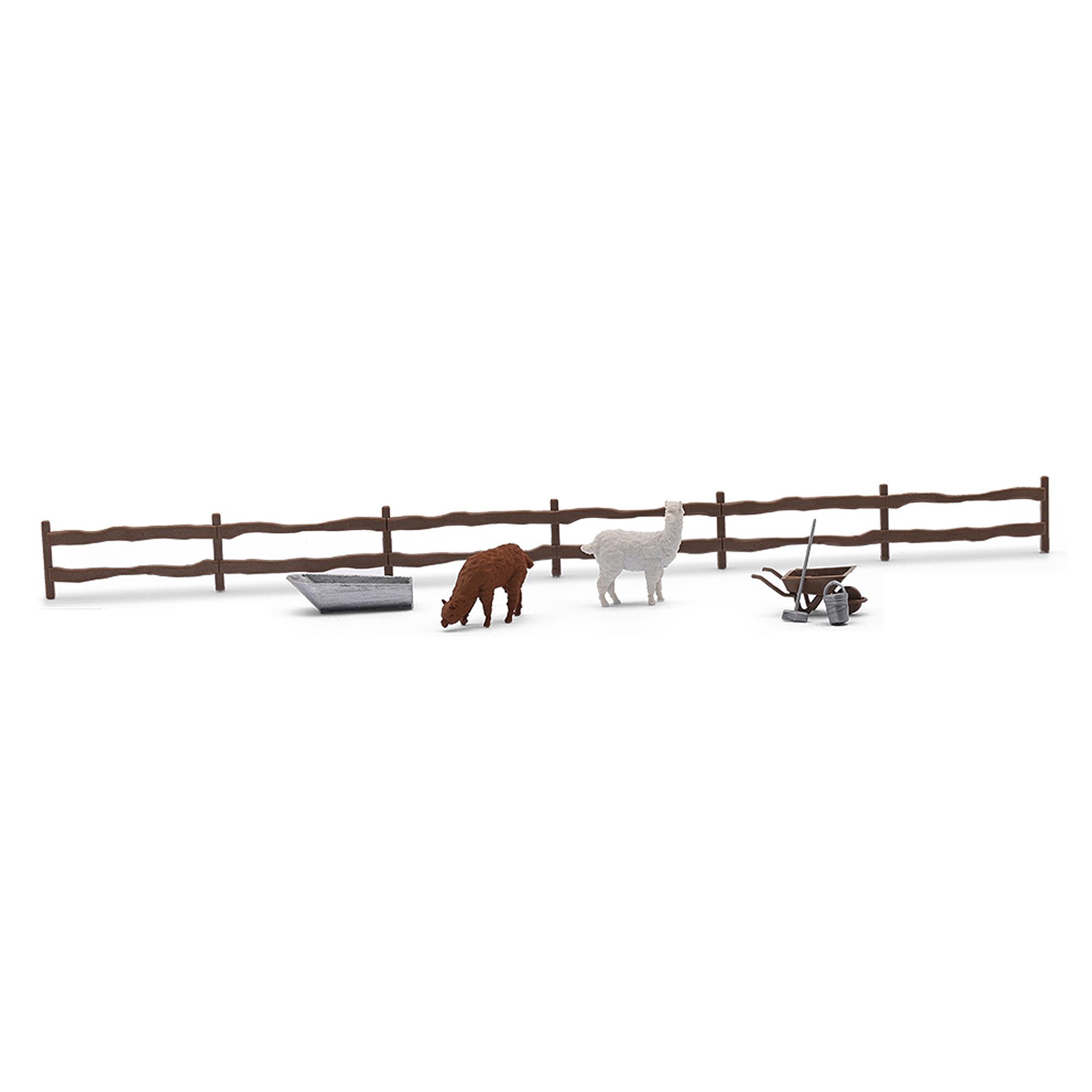 BUSCH 79861 Alpacas with water trough