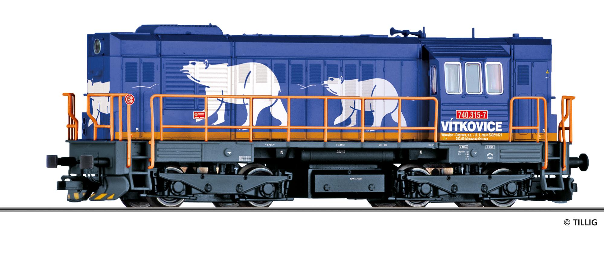 Tillig 2765 Diesel locomotive class 740 Vitkovice of the ?D, Ep. VI