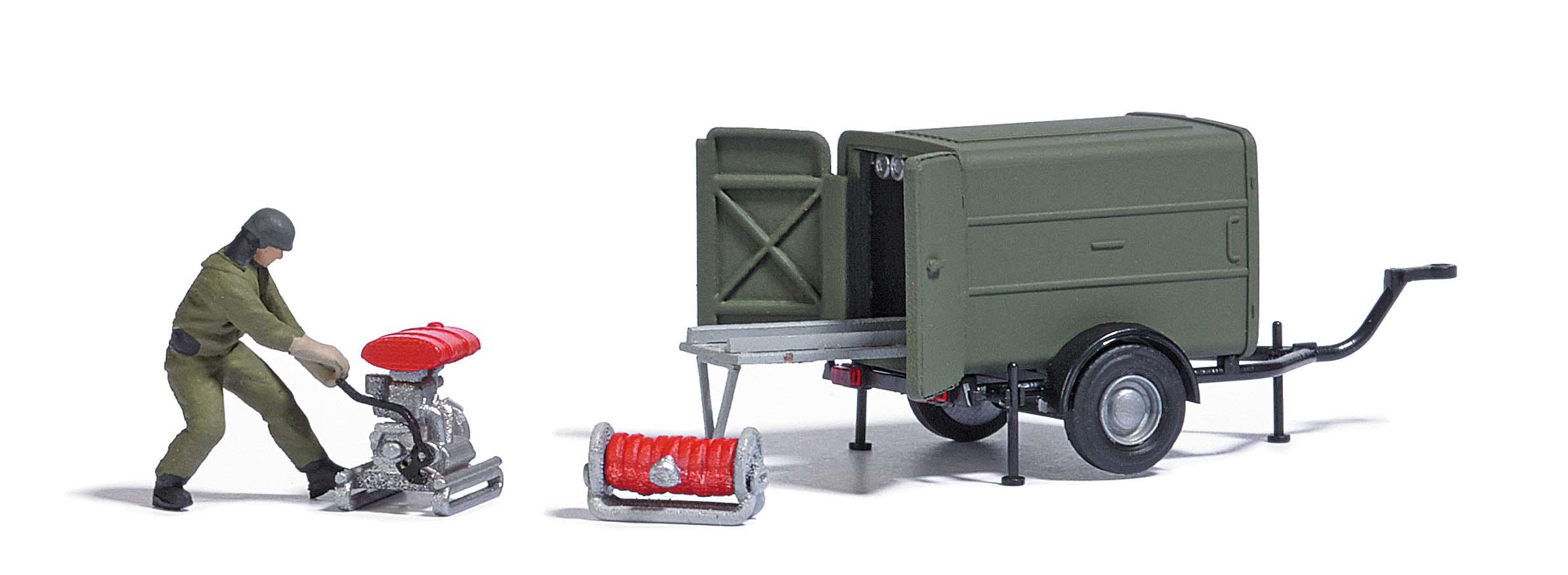 Busch 7964 Fire hose trailer with portable pump