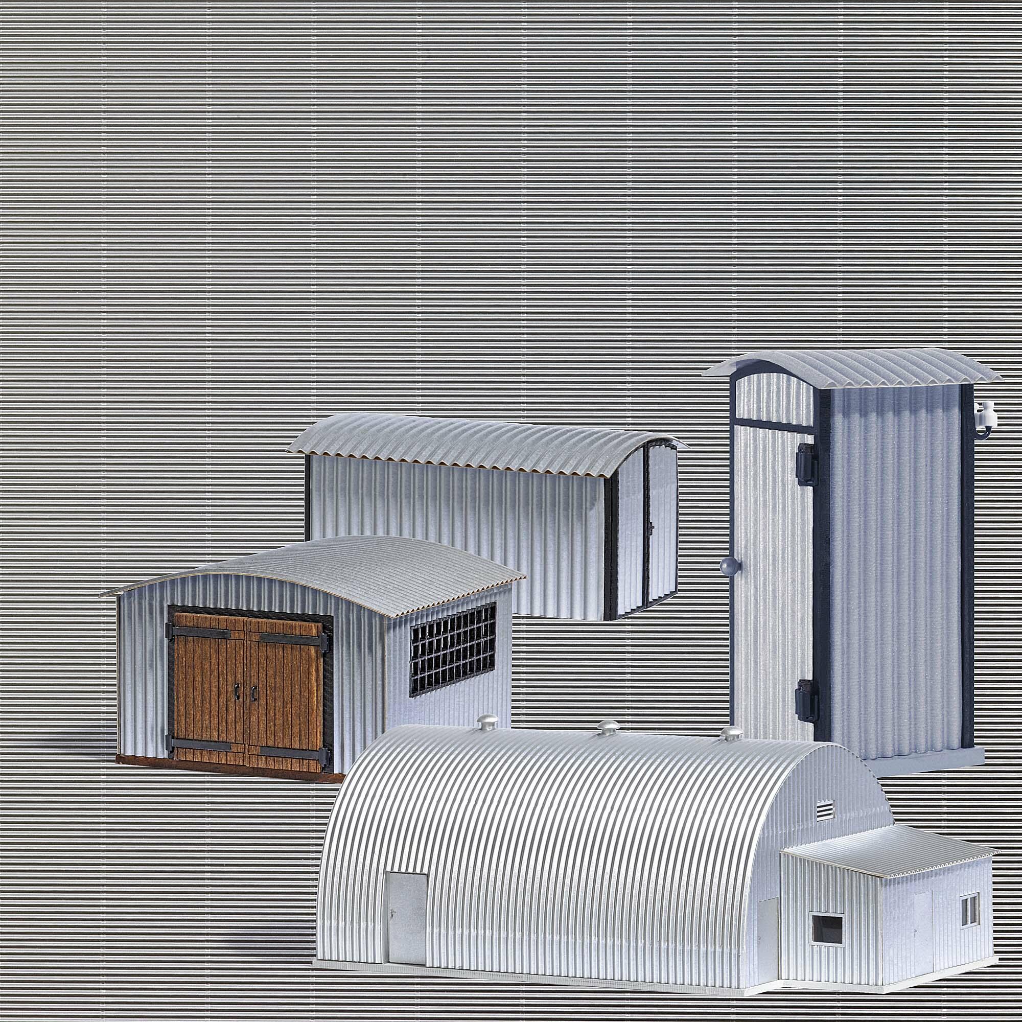 Busch 7209 Micro corrugated cardboard silver