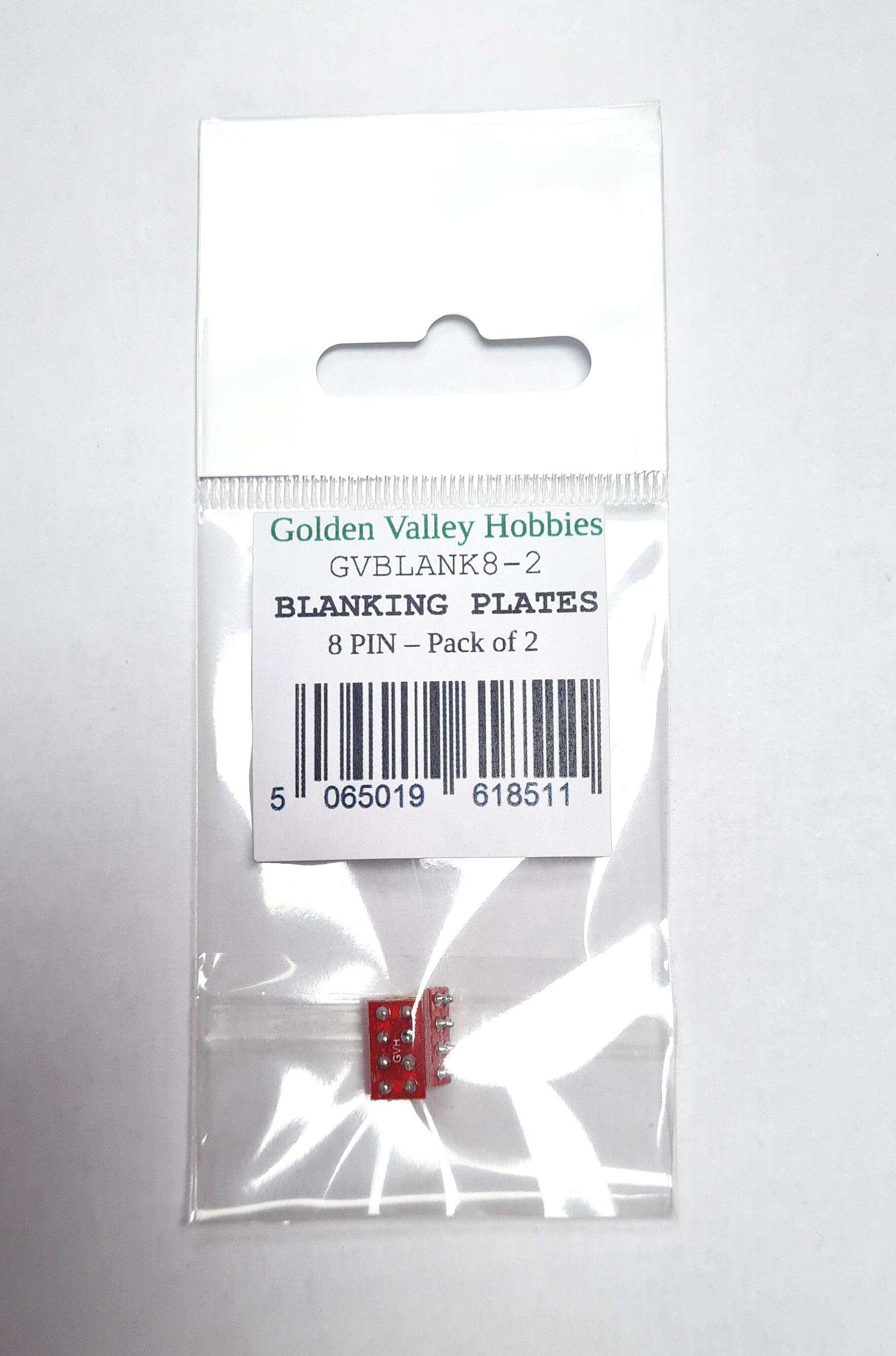 Golden Valley Hobbies GVBLANK8-2 Set of 2x 8 pin blanking plates