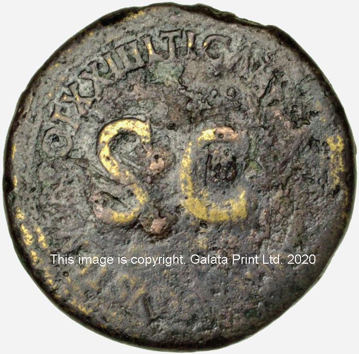 Livia, wife of Augustus, died 29AD. Sestertius.