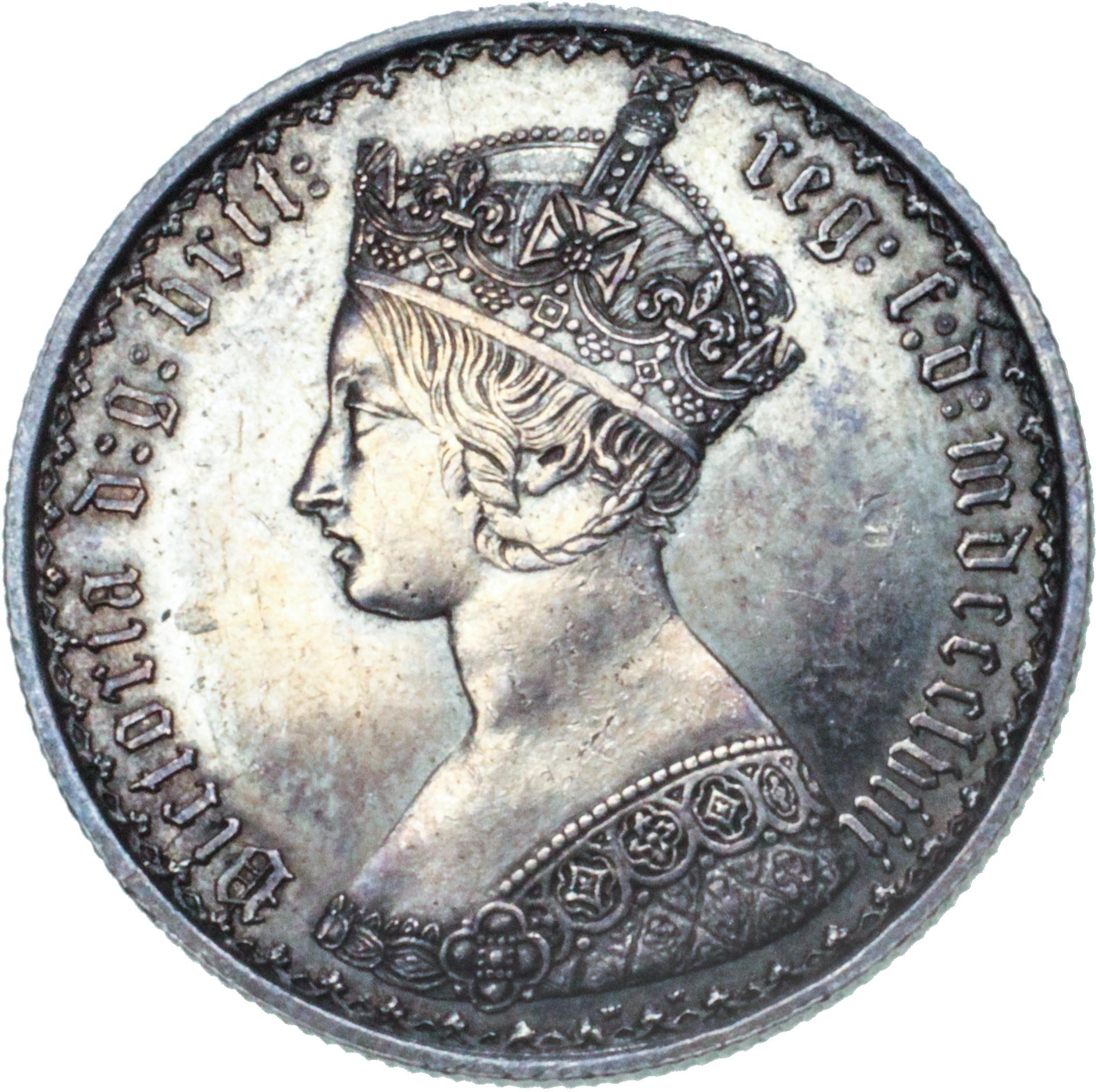 Victoria. Gothic Florin, 1858.