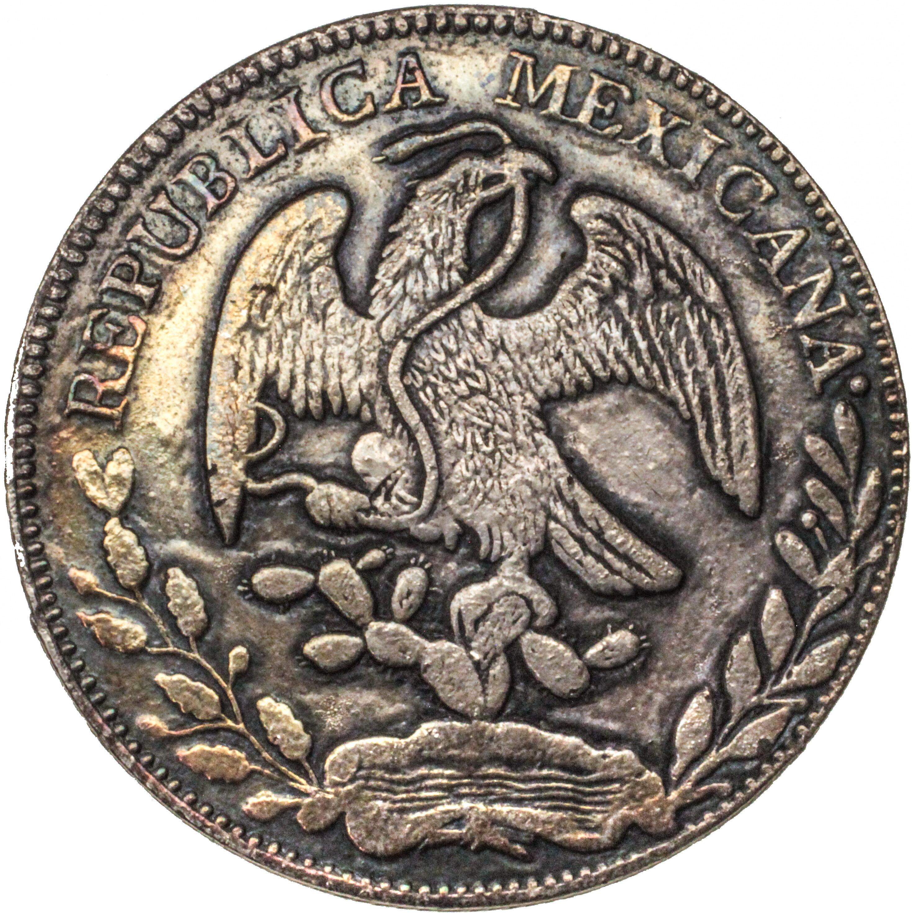 Mexico. Cast Counterfeit / Copy 8 reales 1878 Zacatecas.