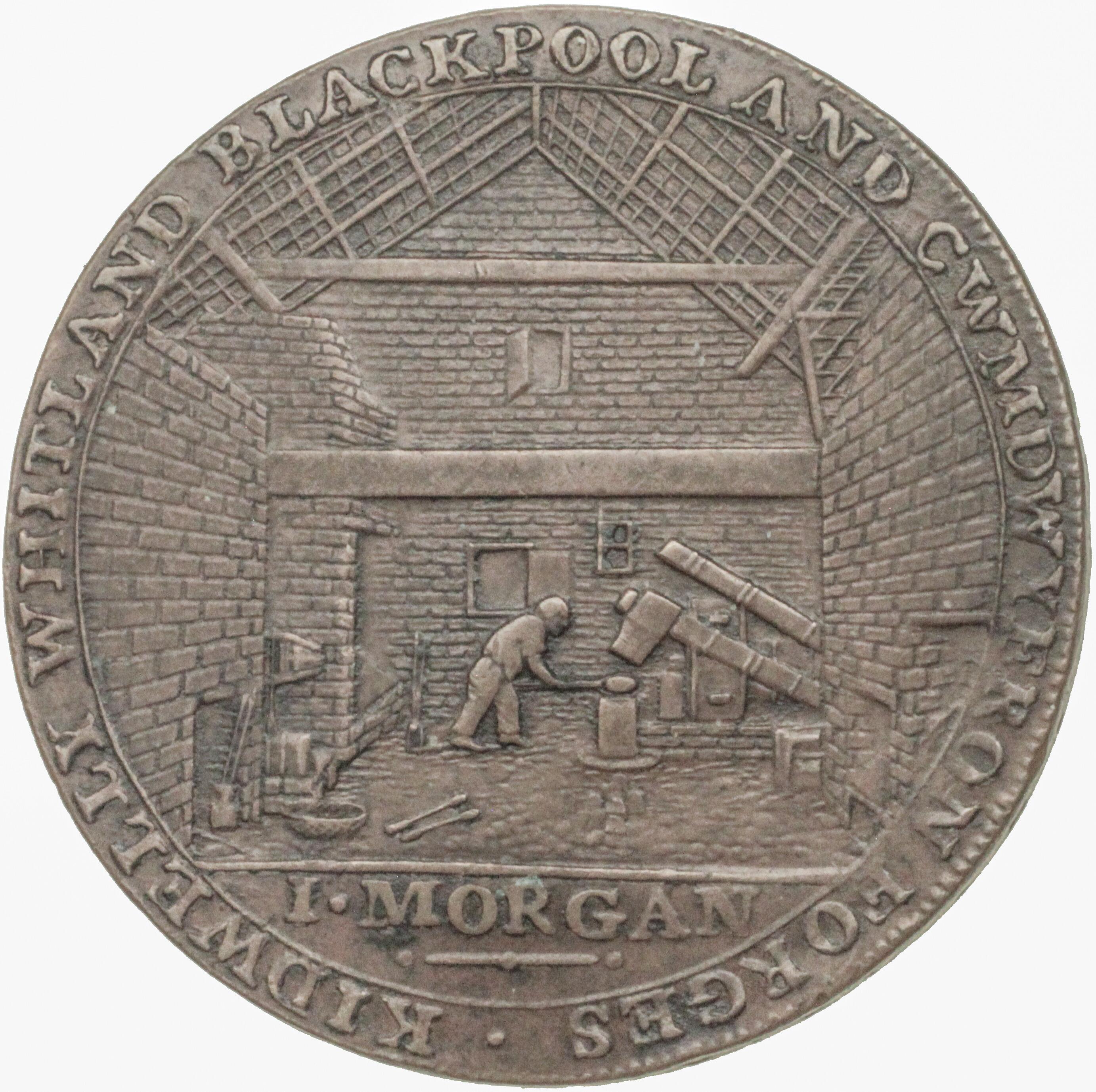 Wales, Carmarthen, John Morgan, halfpenny token