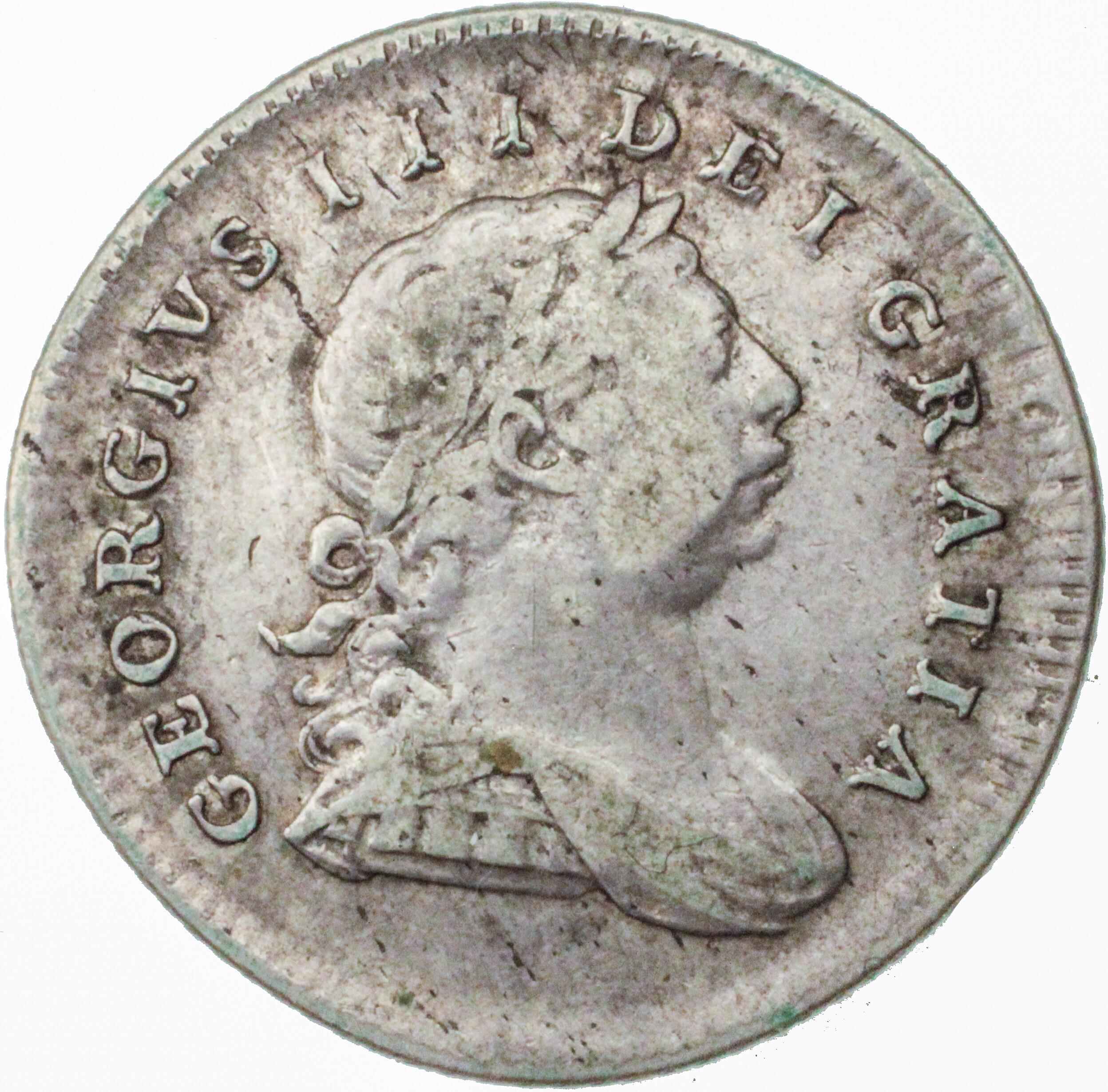 Ireland, George III. Silver bank token for 10 pence, 1805
