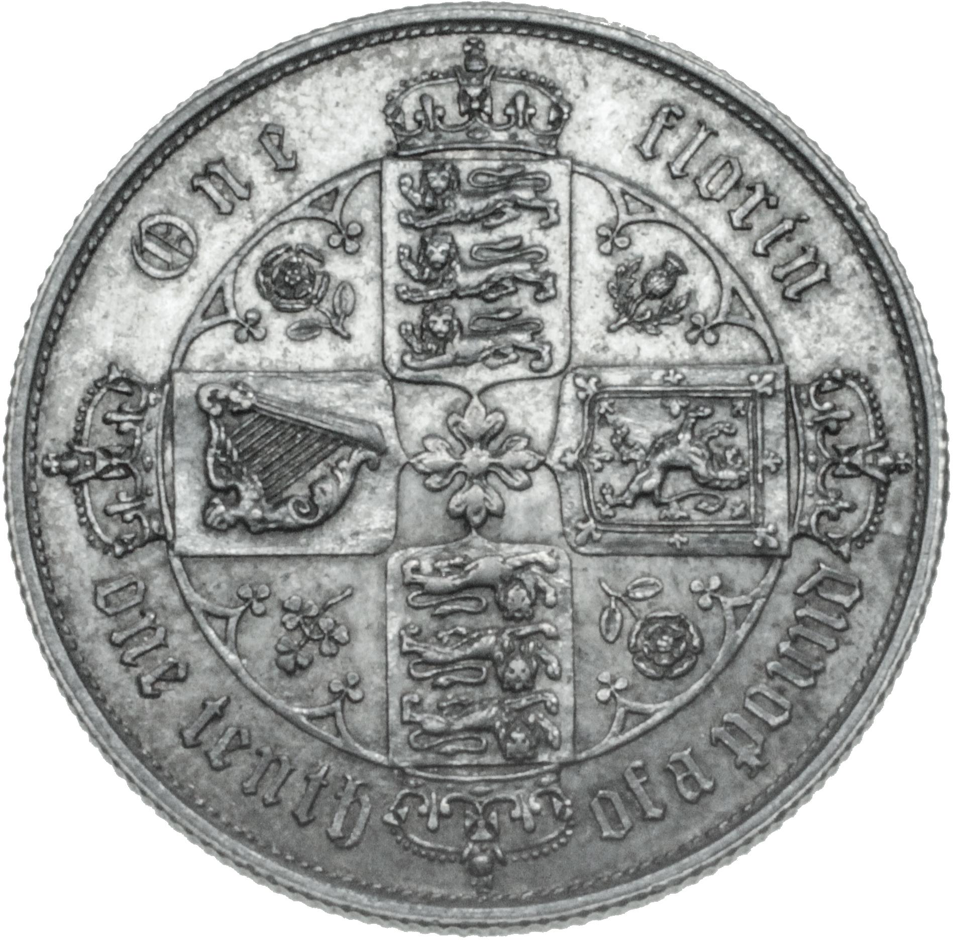 Victoria. Gothic Florin, 1858.