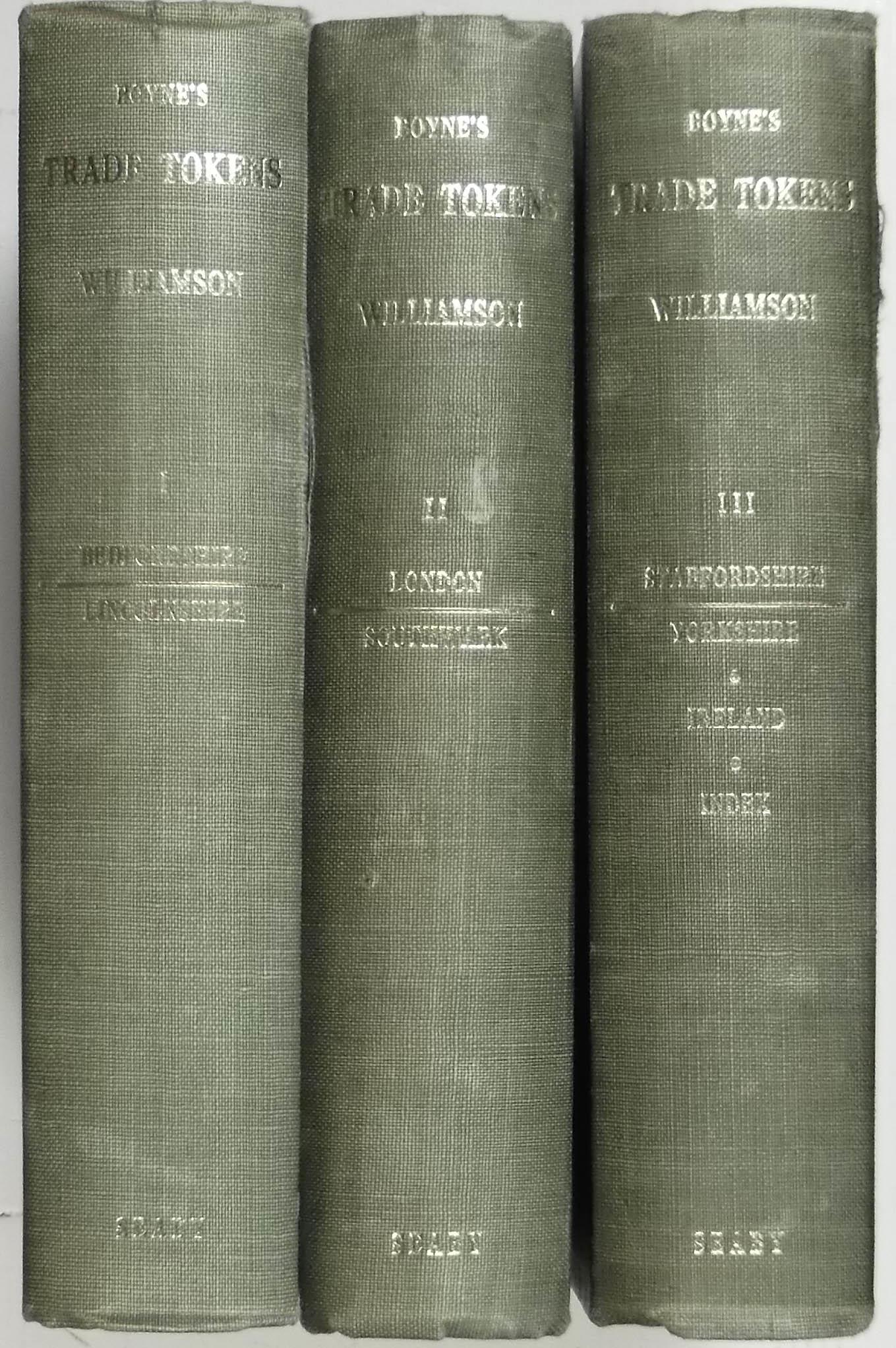 Trade Tokens Issued in the Seventeenth Century. 1967. 3 volume set.