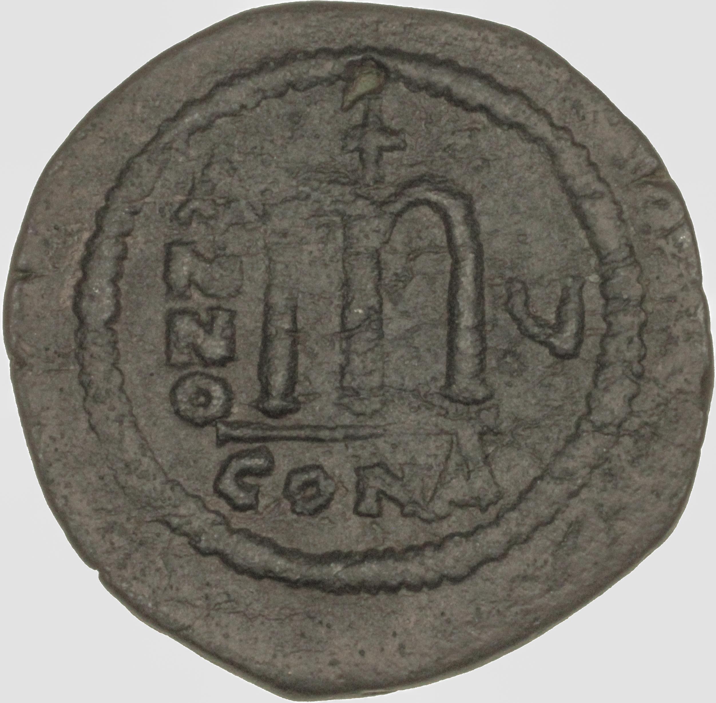 Tiberius II Constantine (578-582) Follis of Constantinople, officina 4 ...