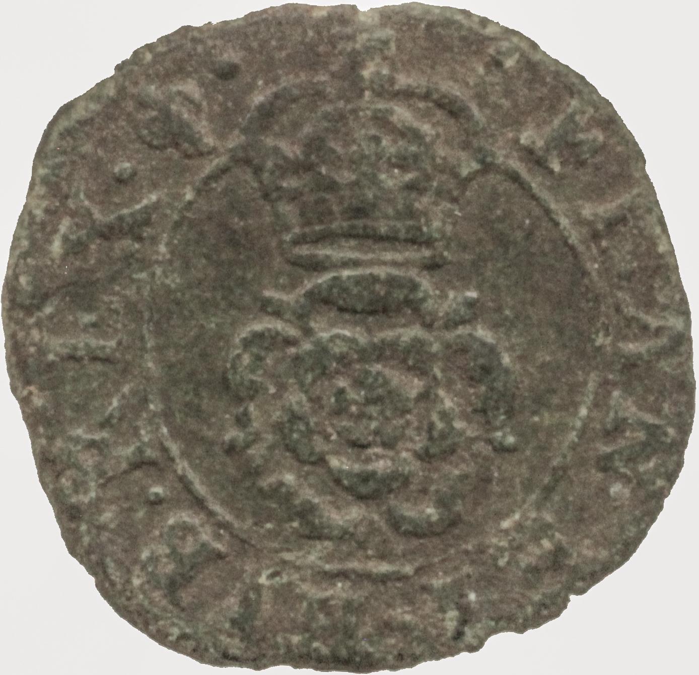 Charles I, 1625-49. Rose Farthing, BMC 1d