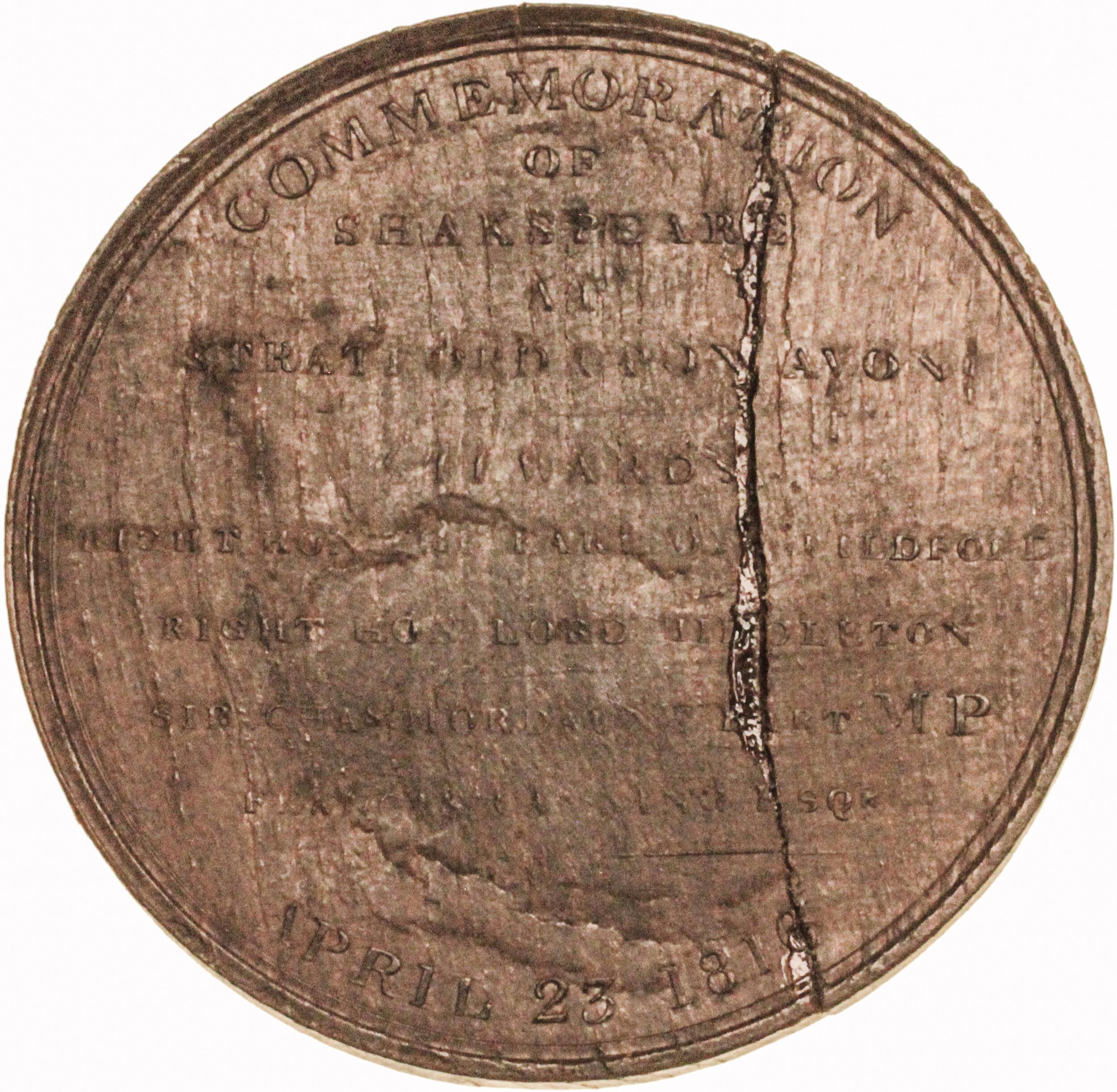 Shakespeare Memorial celebration, Stratford upon Avon, 23 April 1816