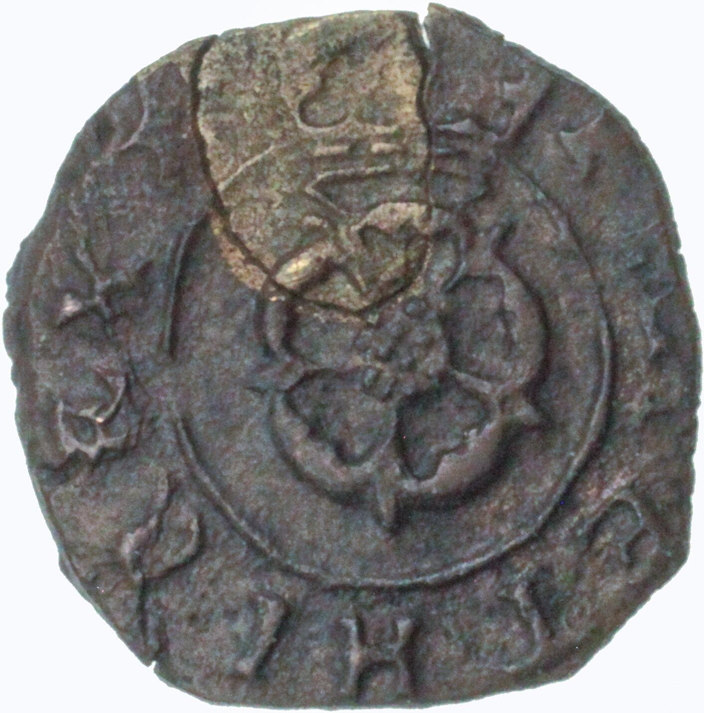 Charles I (1625-49) Rose farthing, type 4.